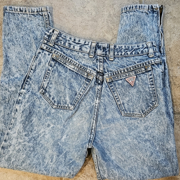 Guess | Pants & Jumpsuits | Vintage Guess Logo Mom Jeans Made In Usa ...